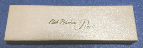 RARE VINTAGE EDITH REHNBORG JEWELRY FAUX PEARL 46" NECKLACE IN ORIGINAL ...