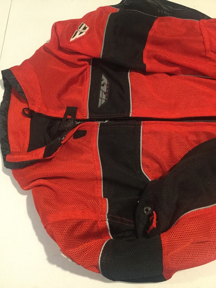 Fly Racing Coolpro II MESH JACKET MENS X-LARGE XL RED BLACK REMOVABLE ...