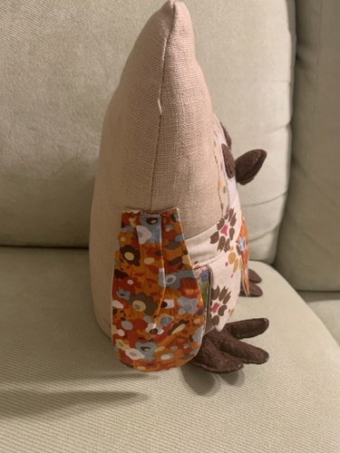 Shabby Chic Patchwork Owl Weighted Door Stop Stuffed 2.2 lb 8.5 ...