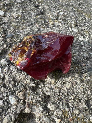Andara glass crystal Monatomic DEEP RED RUBY 90 gram | eBay