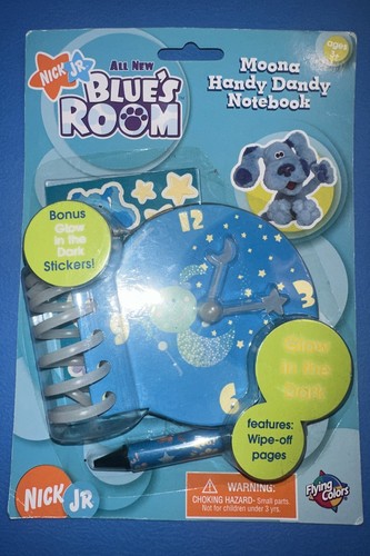 2004 Nick Jr. Blue’s Room Blues Clues Moona Handy Dandy Notebook Toy ...
