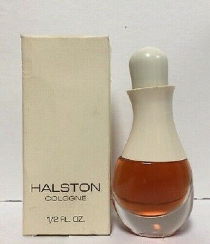 1 Women Vintage Halston Original Cologne Splash Glass Bottle .5oz Vtg B ...