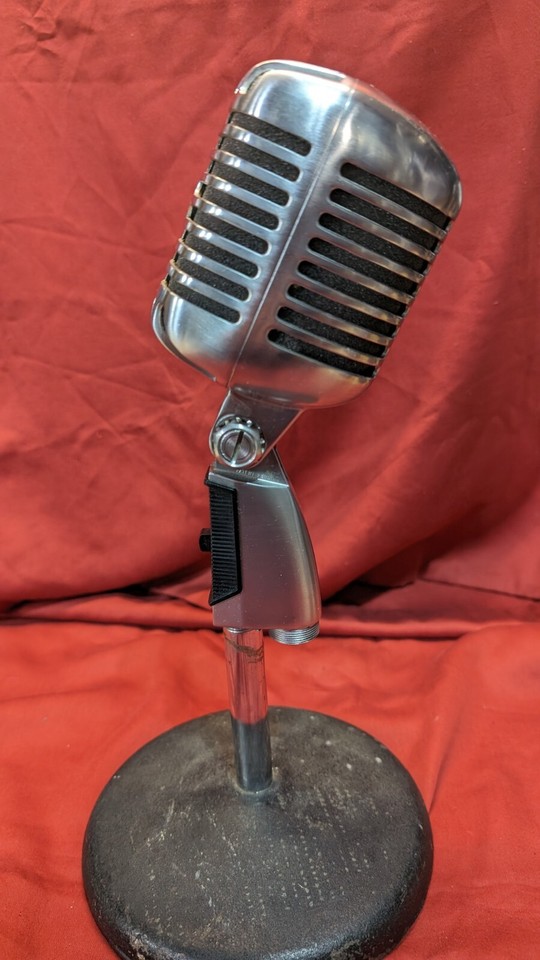 Shure PE 55 Vintage Microphone Elvis Mic Amazing Quality With Case and ...