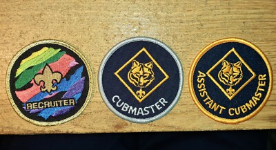 Scout Leader Patches Cub Cubmaster & Assistant Boy Recruiter | eBay