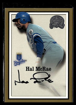 2000 FLEER GREATS OF THE GAME AUTOGRAPHS #52 HAL MCRAE KANSAS CITY ...