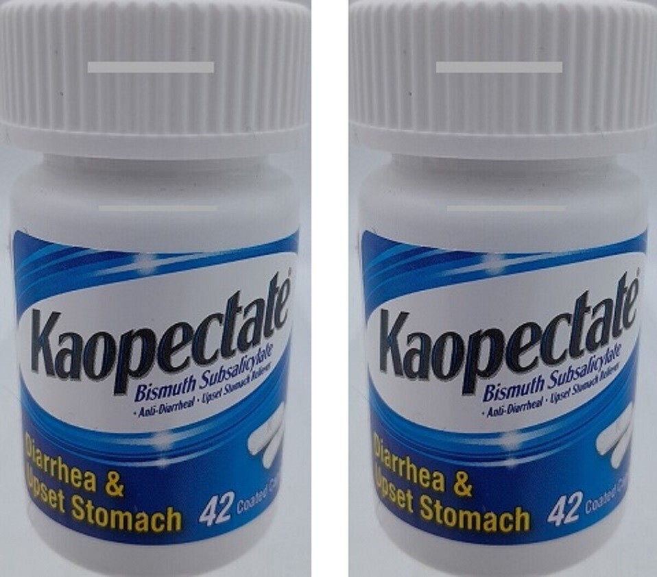 Kaopectate Multi-Symptom Anti-Diarrheal Upset Stomach Reliever 42ct 2PK ...