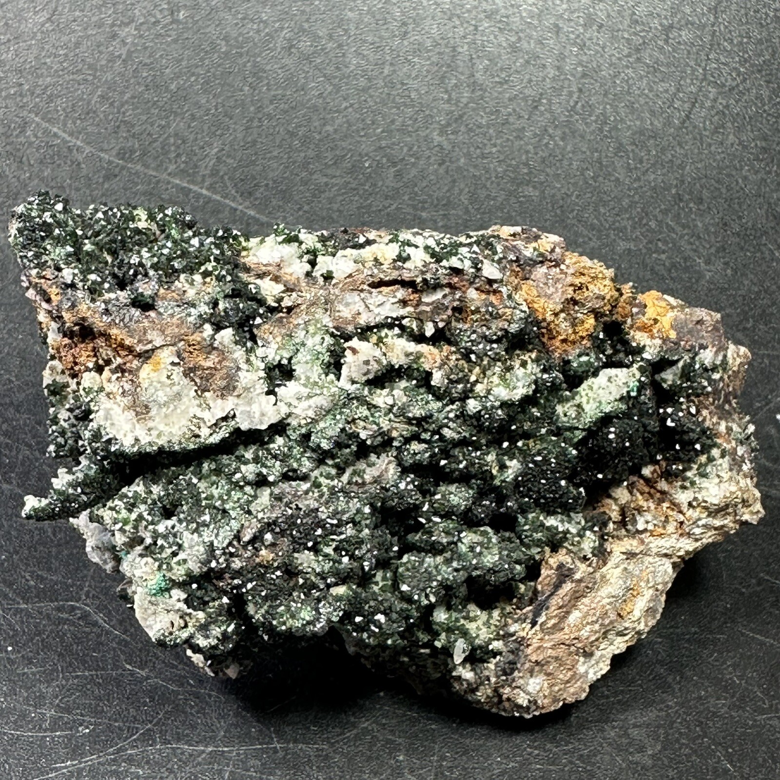 Libethenite Crystals On Matrix Mina De Miguel Vacas Portugal 8 cm 194 ...