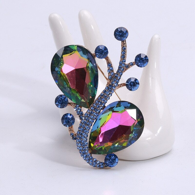 Women Crystal Rhinestone Brooches Badges Pins Vintage Party Banquet ...