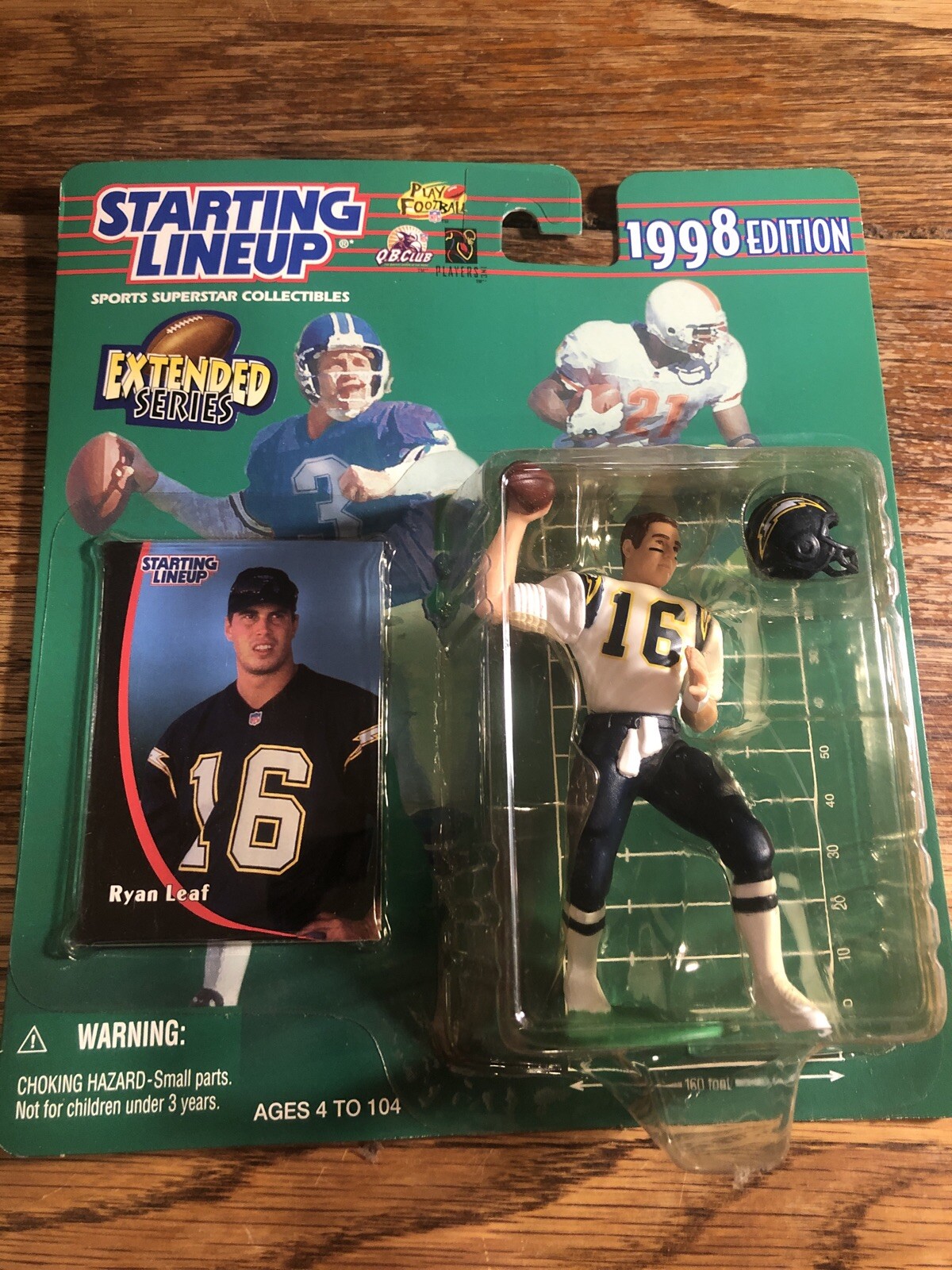 Kenner Starting Lineup | 1998 NFL Football - Extended Series Ryan Leaf ...