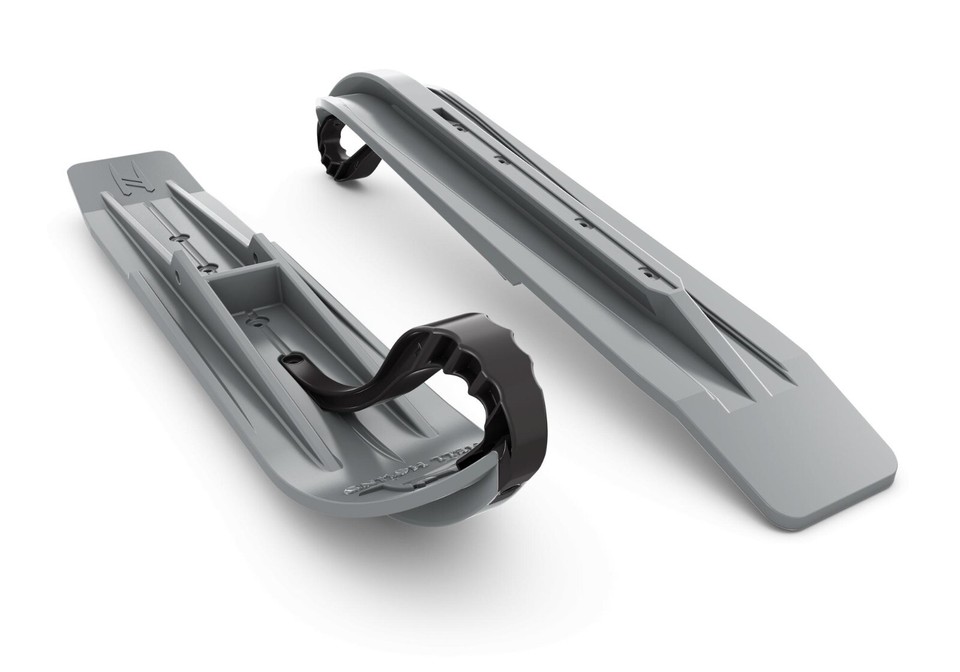 UNIVERSAL GREY ATV SKIS - SlyDog Skis w/Loops & Carbides - ATSki ...