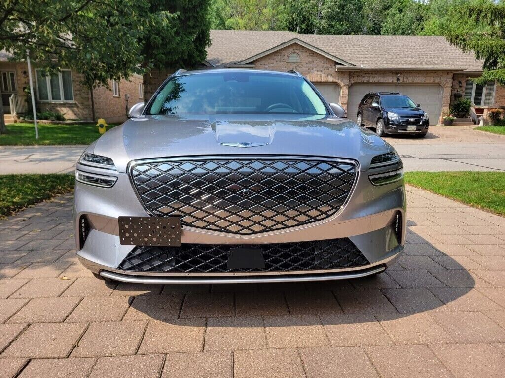 Bumper Tow Hook License Plate Tag Bracket For Genesis Electrified GV70 ...