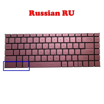 Backlit Keyboard For MSI Summit E14 A11SCS A11SCST Russian RU Pink No ...