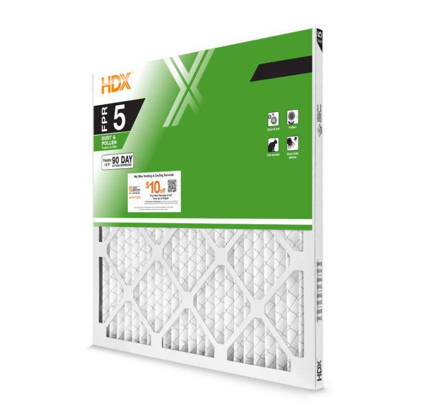 1-Pack Standard Pleated Air Filter 16x16x1, Air Filters Replacement FPR ...