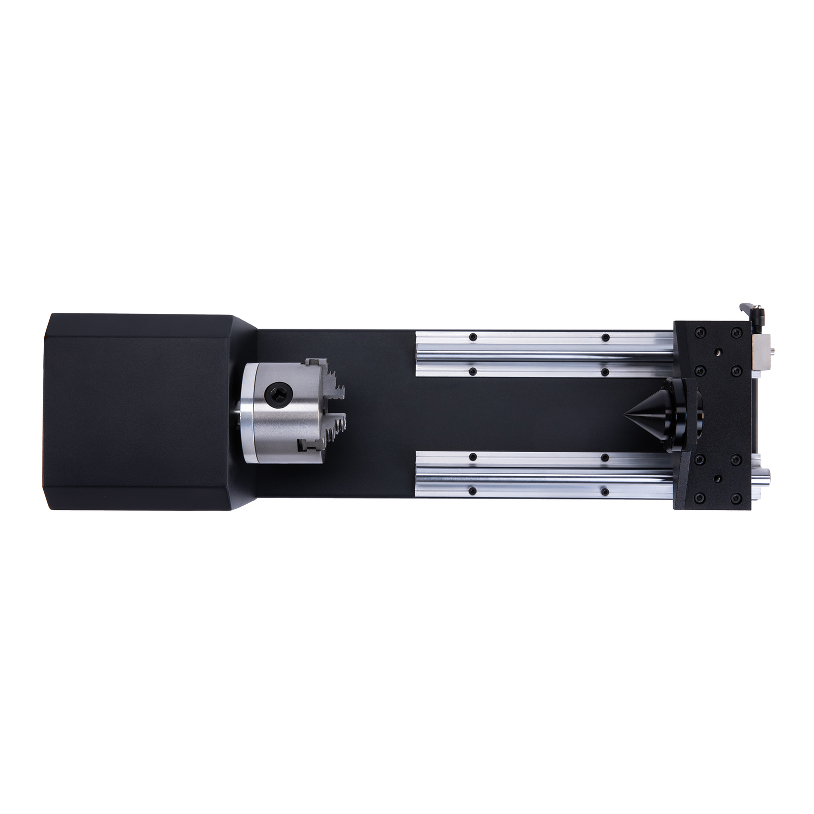 OMTech Rotary Axis Attachment with 3-Jaw Chuck for 50W and up CO2 Laser ...