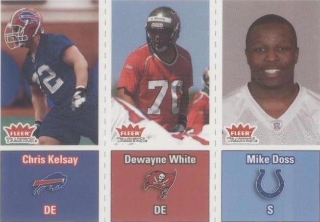 2003 Fleer Tradition - Mike Doss, Chris Kelsay, Dewayne White #297 (RC ...
