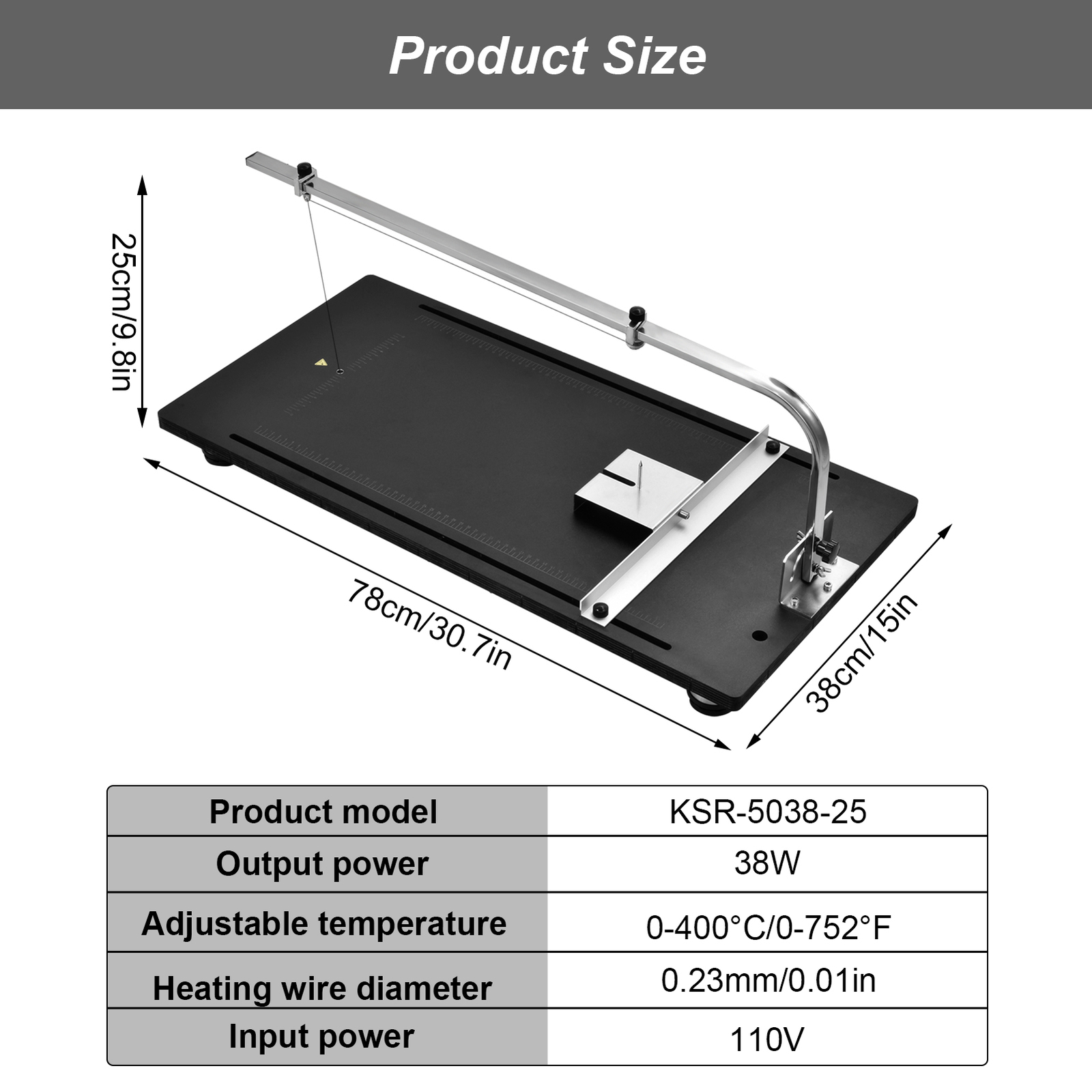 Hot Wire Foam Cutter Working Table Tool Sponge Styrofoam Cutting ...