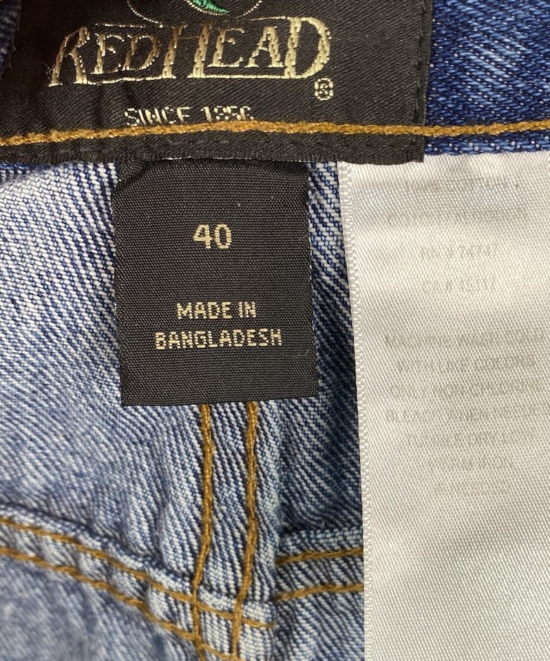 Red Head Men's Size 40 Jean Shorts Actual 39x9 Blue Denim | eBay