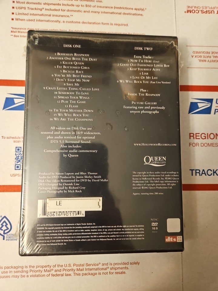 Queen - Greatest Video Hits 1 (DVD, 2002, 2-Disc Set) Brand New ...