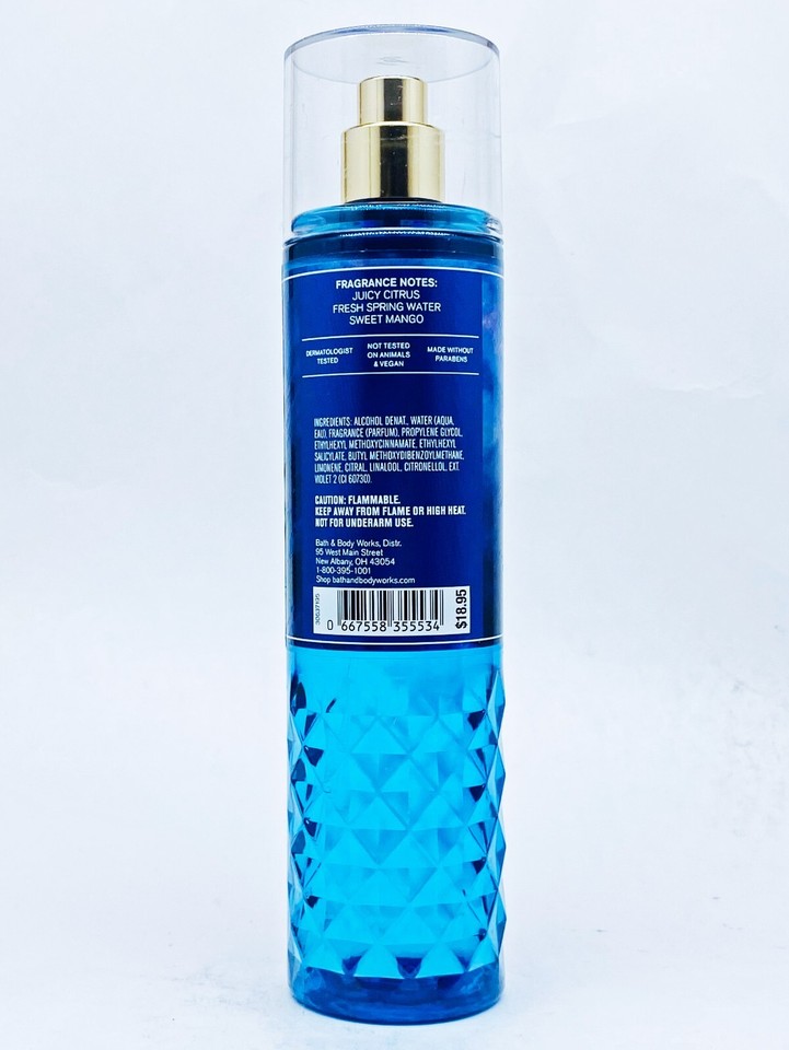 1 Bath & Body Works MIDNIGHT BLUE CITRUS Fine Fragrance Mist Body Spray ...