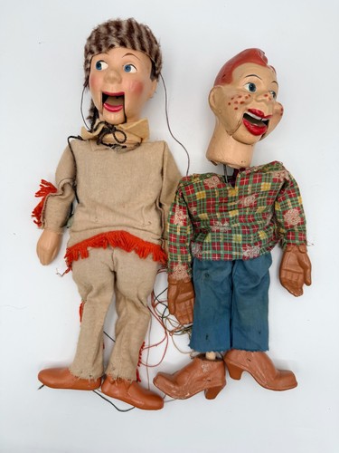 Pr. 1950s Peter Puppet Playthings Howdy Doody & Davy Crockett Talking ...