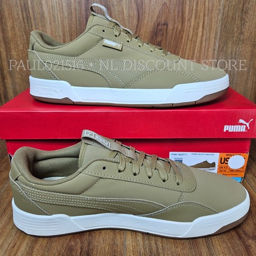 PUMA Men's Skate Sneakers Lace-up Court Shoes ~ Brown ~ Various Sizes ...