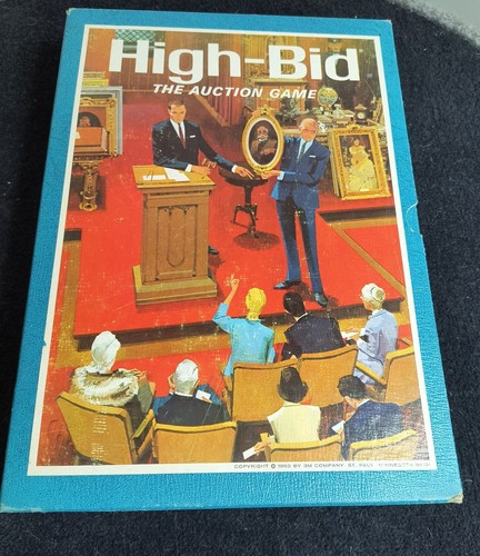 Vintage 1965 HIGH-BID Board Game The Auction Game Complete 2 - 4 Players 3M Co. | eBay