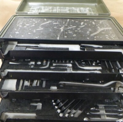 GMTK GENERAL MECHANICS TOOL KIT SK USA SAE METRIC WRENCHES SOCKETS W ...