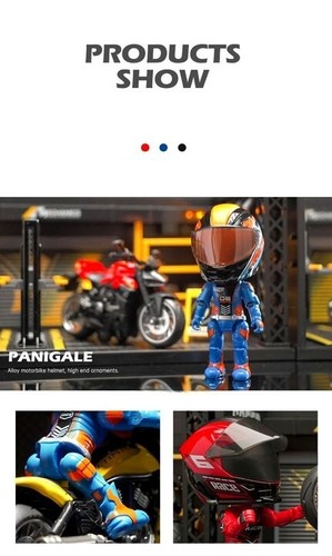 1/12 Alloy Motorcycle Helmet Convertible Model Action Figure Body Dolls ...