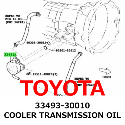 Toyota Lexus Crown Majesta Genuine OEM COOLER TRANSMISSION OIL 33493 ...