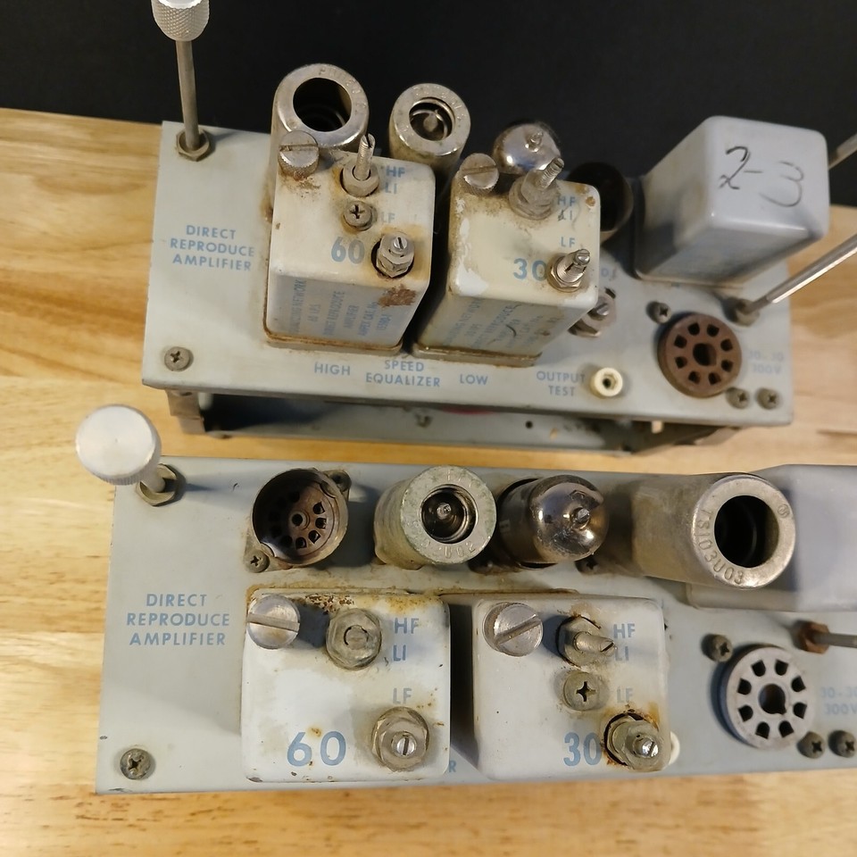 1960's Vintage PAIR AMPEX Tube Type 5751 12AU7 Direct Reproduce ...