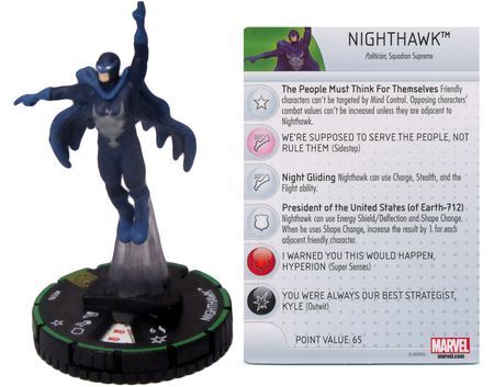 Night Hawk #059b Nick Fury Agent of S.H.I.E.L.D. Marvel Heroclix NM ...