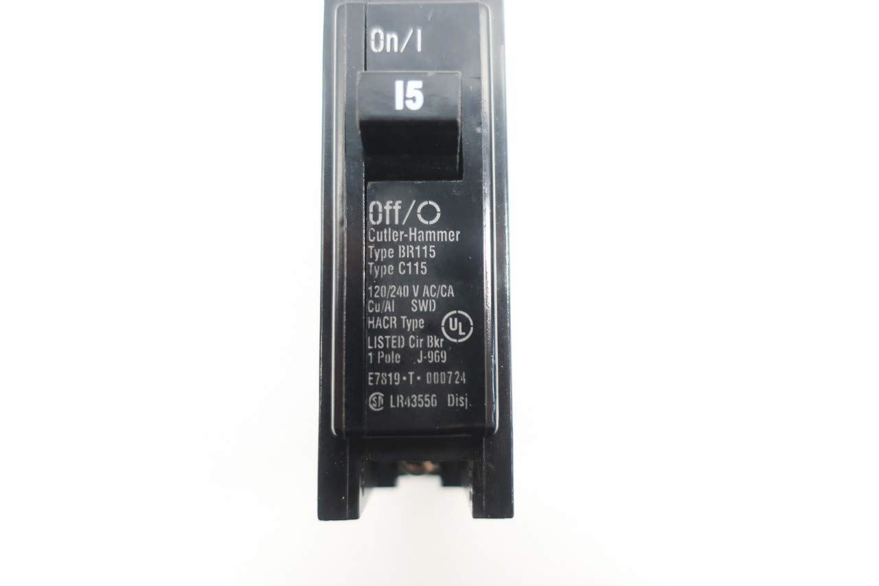 Eaton BR115 15 Amp 1 Pole 120 Volt Circuit Breaker | eBay