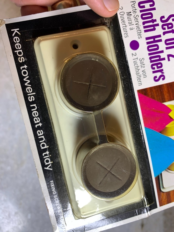 Rare Vintage Croydex Towel Cloth Rag Holder Hook Rack Rubber Wall Hung ...