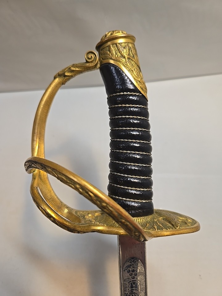 U.S. Armory Springfield Model 1872/1880 Cavalry Officers Sword Saber w ...