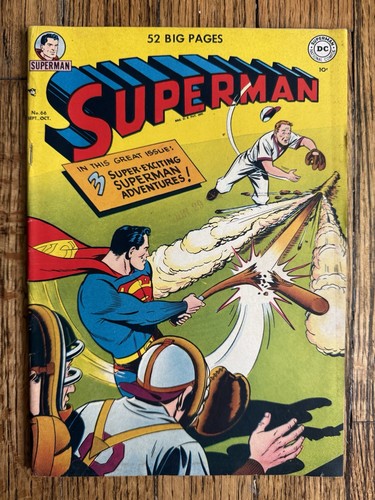 VTG 1950 SUPERMAN #66 DC Comics Golden Age VG+ 2nd Appearance Of Superboy | eBay