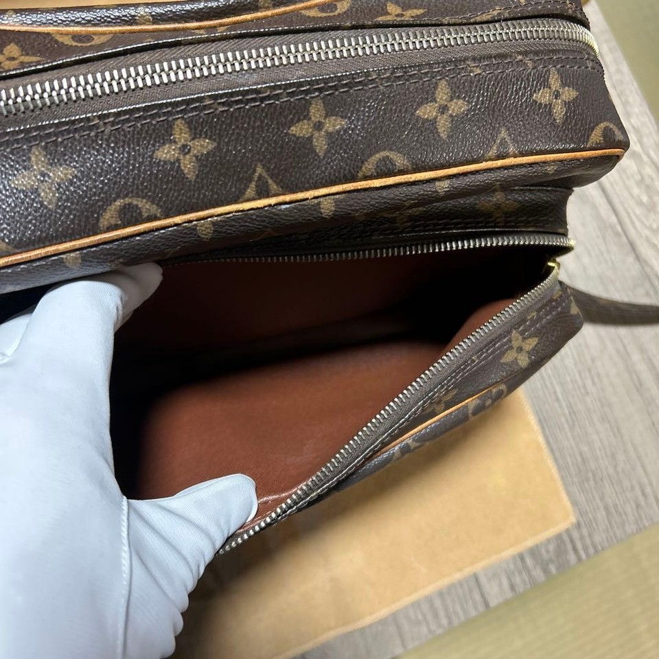 Louis Vuitton Monogram Shoulder Bag Brown PVC Leather Womens Used From ...