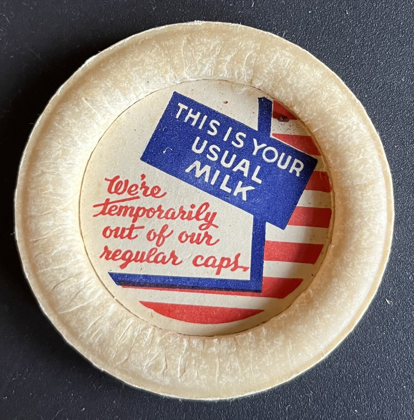 5 Vintage Generic Milk Bottle Caps Tops Pogs 2 1/4” | eBay