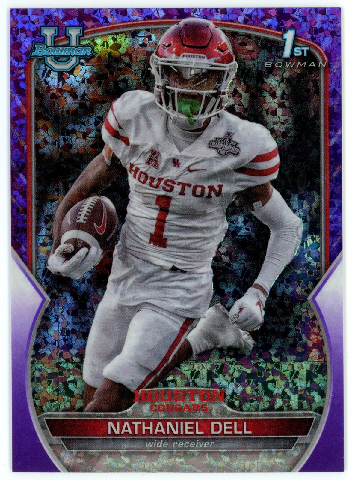 2022 Bowman University 1st Purple Refractor Nathaniel Dell 386/399 #49 | eBay