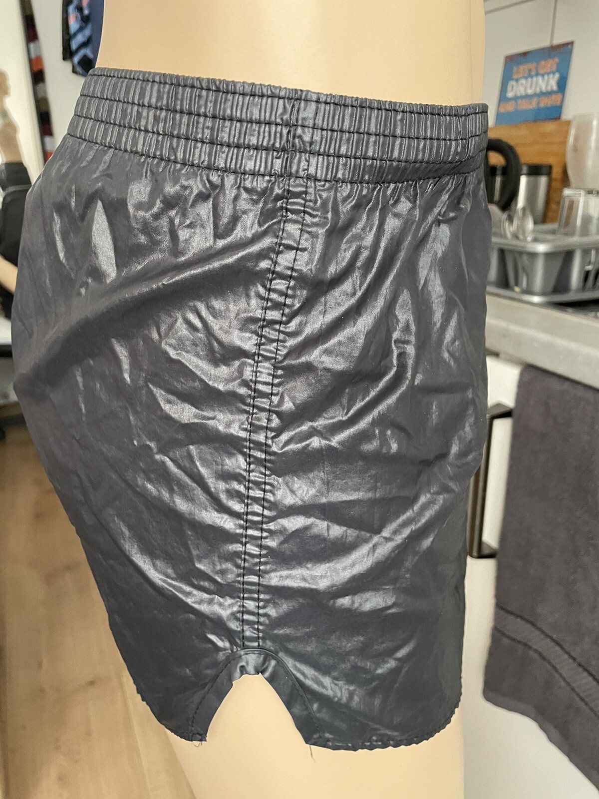 Rare Shiny Wet Look Original Soffe Slick Navy Blue Shorts Size Small ...