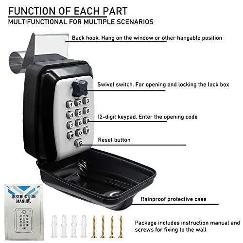2024 Upgrade Sl-591 Car Window Lock Box For Turo, Car Key Lock Box, Car Window P | eBay