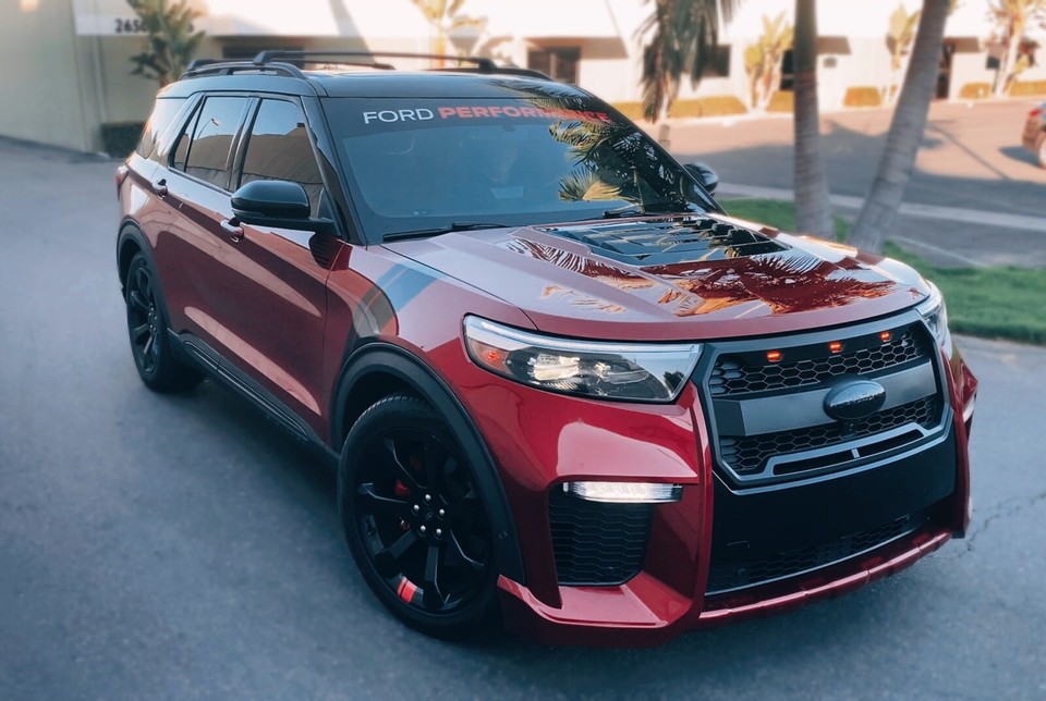 2020-2023 Ford Explorer Raptor Inspired Aluminum Hood Front | 2 Year ...