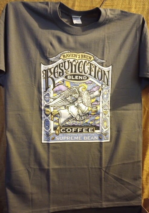 Ray Troll Resurrection Blend Coffee New adult t-shirt XL, L, M, S ...