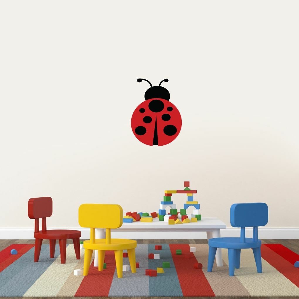 Ladybug Printed Wall Decal - Animals, Bugs, Insect, Kids, Nursery, Wall ...