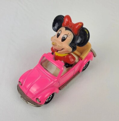 Vintage Minnie Mouse Pink Car Toy Disney 3" Collectible | eBay