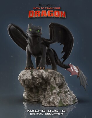 1/12th, 1/10th or 1/8th Scale Toothless Resin Figure Kit | eBay