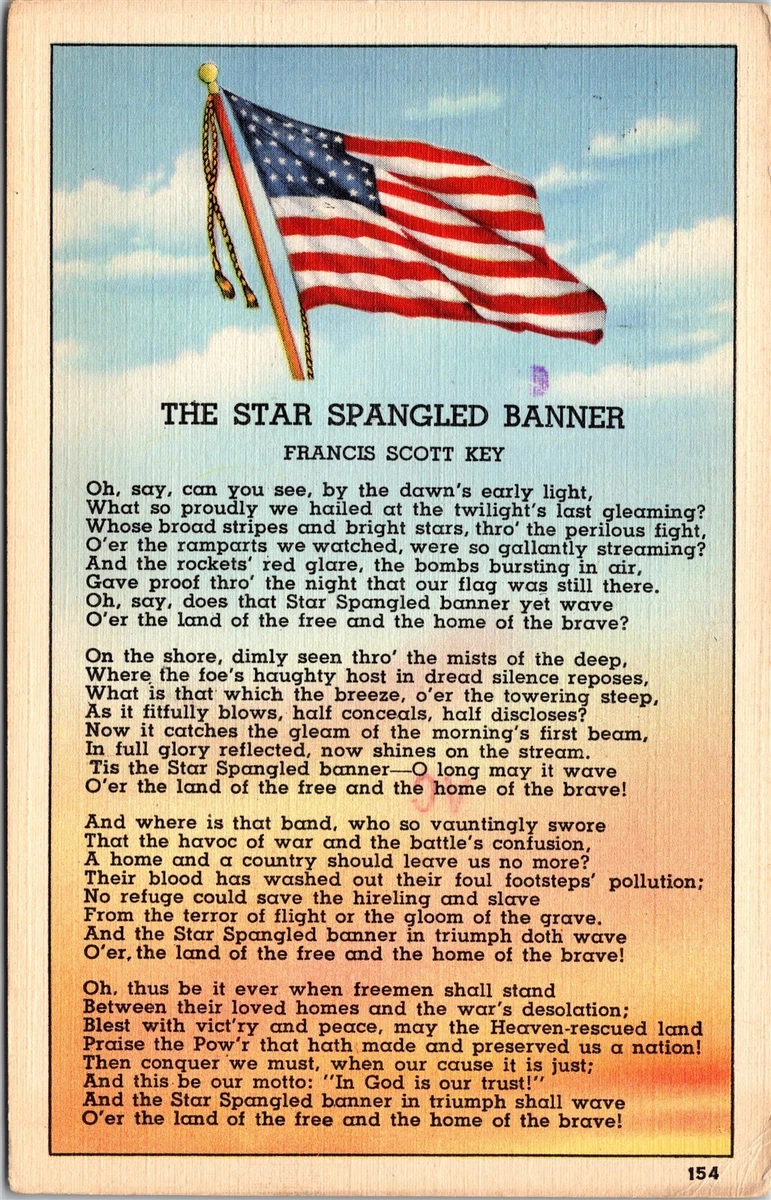 Francis Scott Key Star Spangled Banner Flag