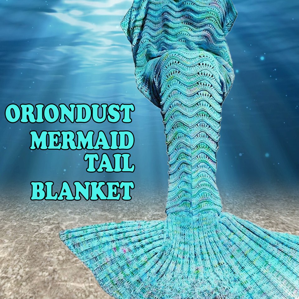 HOT GIFT Mermaid Tail Blanket with Free $15.00 Value Gift Red Beanie | eBay