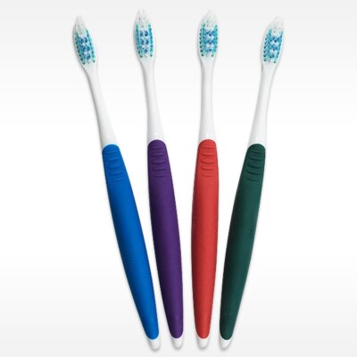 American Toothbrush Choose One Ergonomic Ripple Trim GVBlack Made in ...