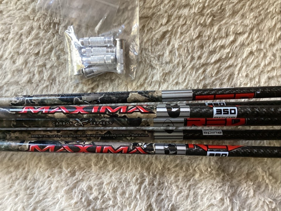 Carbon Express Arrows 350 Spine Maxima RED Contour SD in Mossy Oak 6-Pk ...