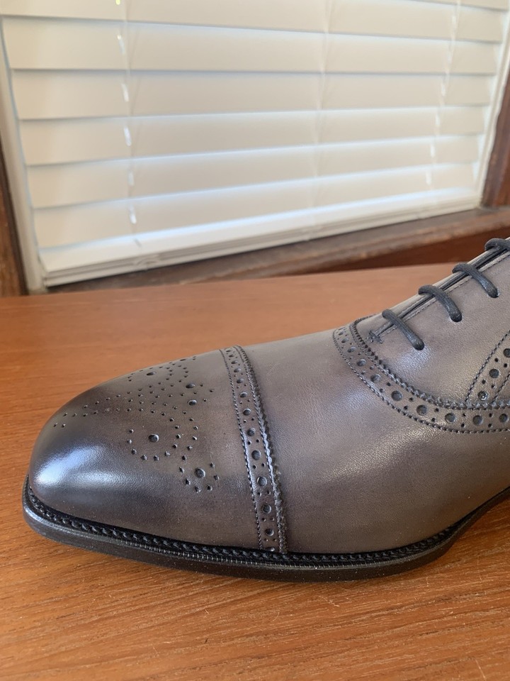 NEW w BOX | EDWARD GREEN 11.5E UK 12 D US CLOUD ANTIQUE CAP TOE DRESS SHOES | eBay